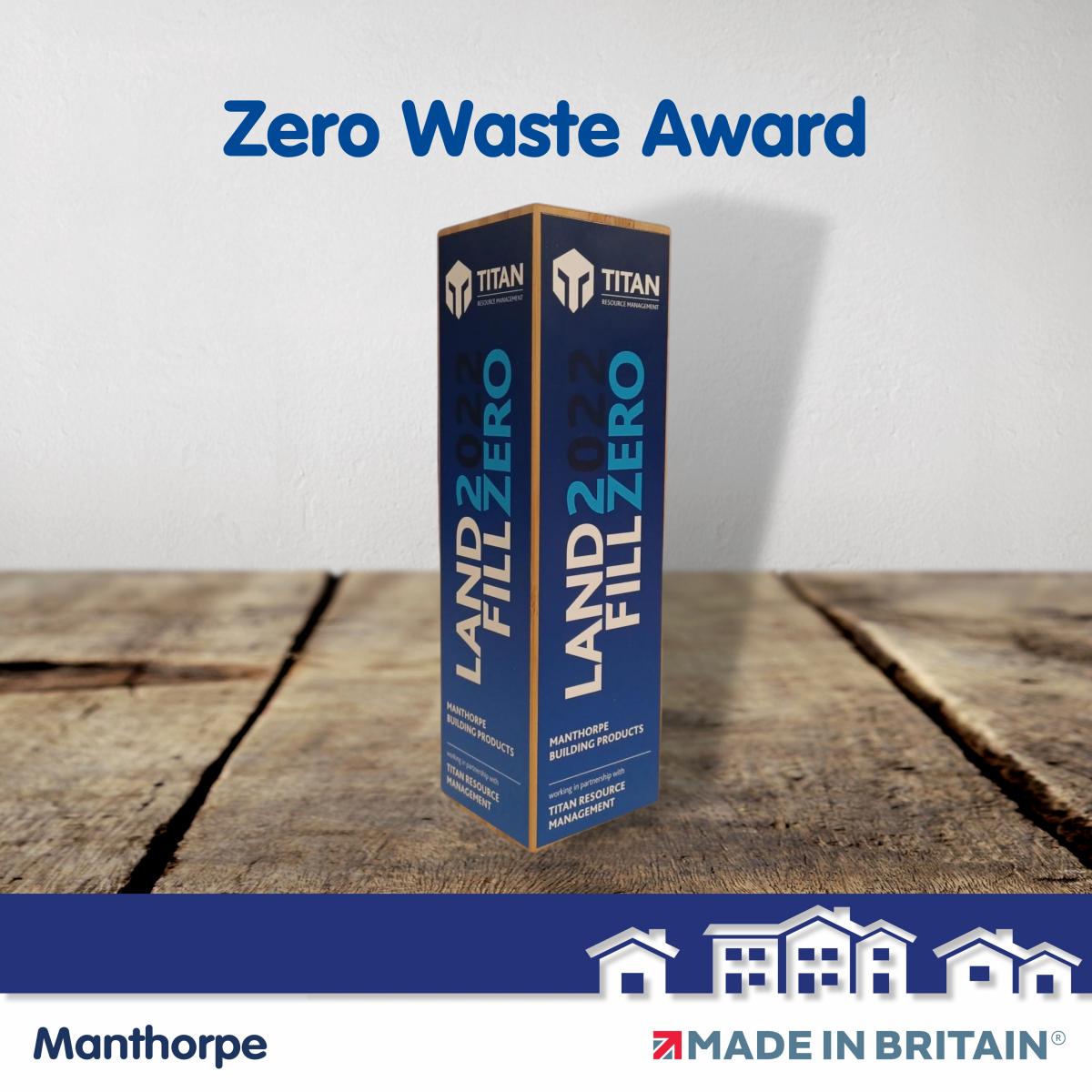 Manthorpe Wins - Land Fill Zero Award for 2022! | Manthorpe